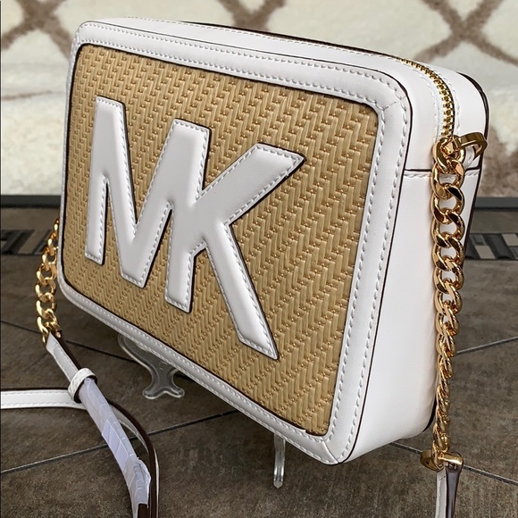 Michael Kors | Bags | Michael Kors Straw Python Capsule Jsi Lg Ew Xbody ...